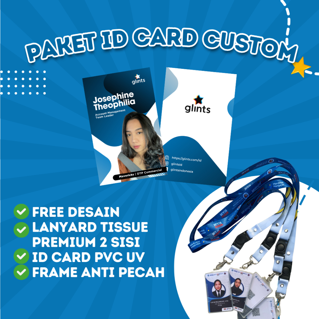 Jual Paket Id Card dan Lanyard Custom | Shopee Indonesia