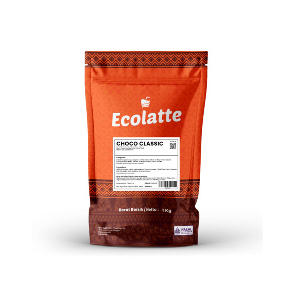 Jual Ecolatte Choco Classic Powder Drink / Minuman Bubuk 1kg | Shopee ...