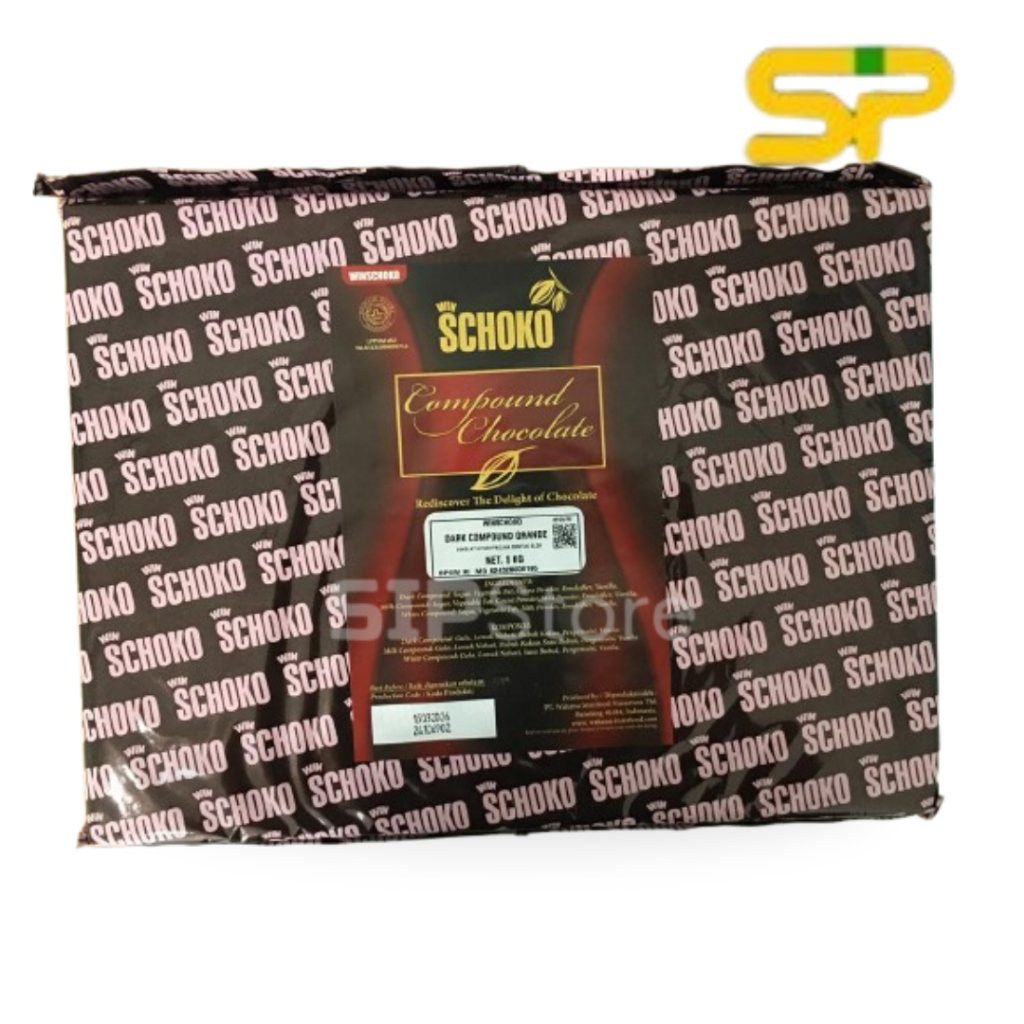 Jual SCHOKO Dark Compound Chocolate Block Grande - 5 Kg / Coklat ...