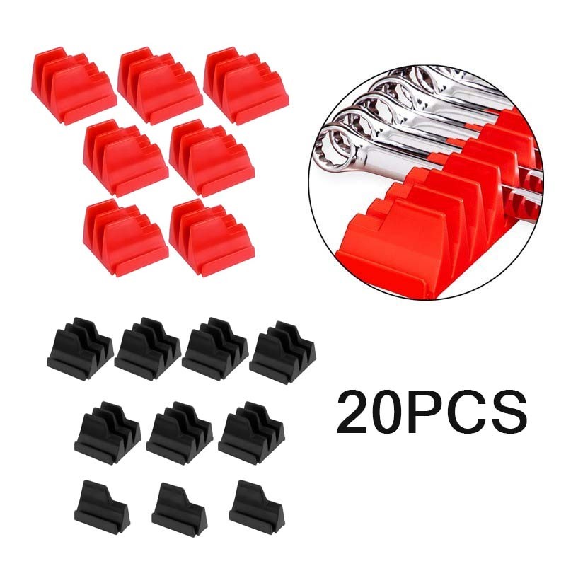 Jual 20 Slot Rak Kunci Pas Wrench Storage Pvc Wrench Holder Magnet Tool ...