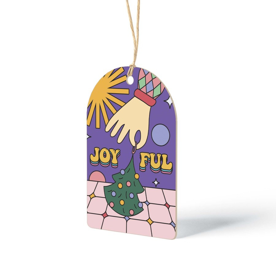 Jual Hang Tag Desain Gift Tag Joy Ful Christmas Ukuran 6 x 10cm ...