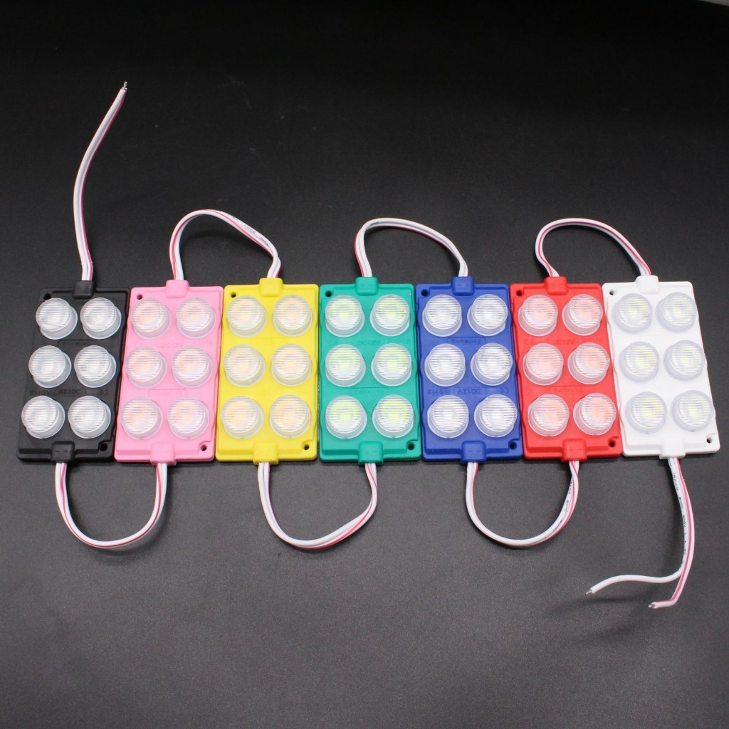 Jual [ 1 PCS ] Lampu Led Modul 6 mata kotak 2x3 - Lampu Led 6Mata Kolong Variasi Truk Mobil ...