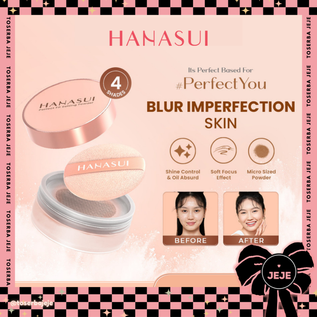 Jual Hanasui Perfect Fit Setting Powder 12gr | Natural / Medium / Light ...