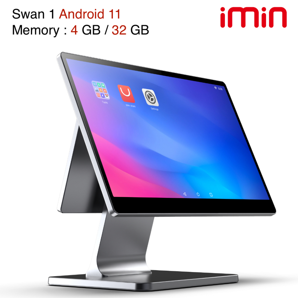 Jual iMin Swan 1 4GB / 32GB Android 11 - Mesin Kasir dual display 15.6 ...