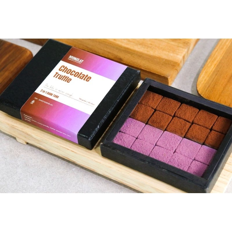 Jual Nyokelat Cokelat Truffle Varian Taro Dan Dark Cokelat Dalam Satu ...