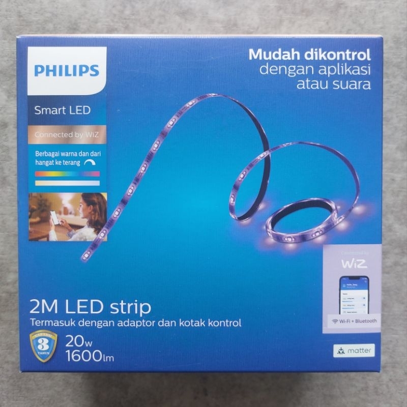 Jual Lampu PHILIPS LED Smart Strip Wifi RGB Color Starter Kit Berisi ...