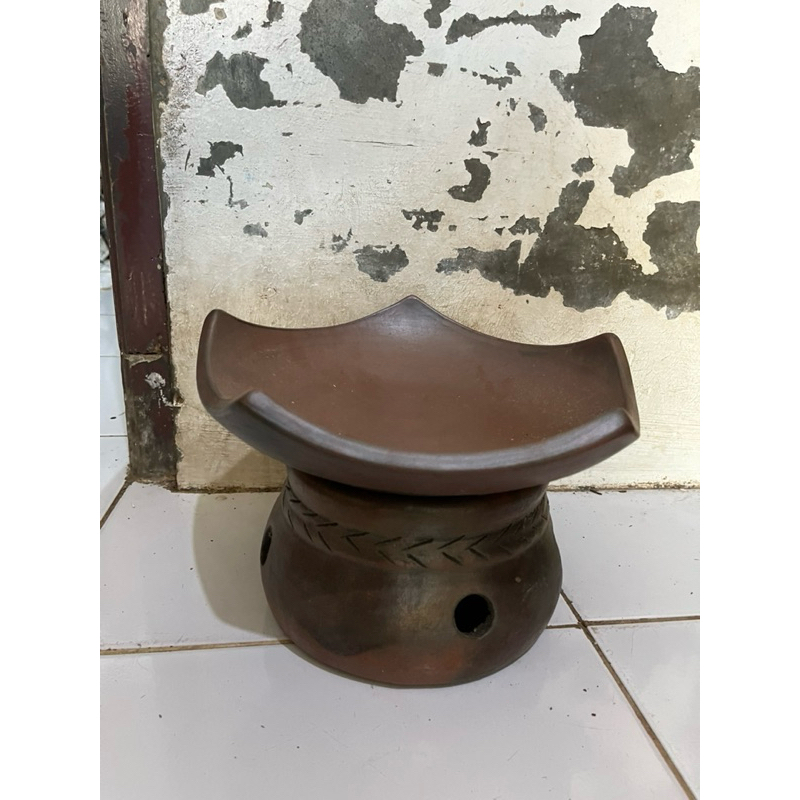 Jual Piring saji gerabah tanah liat segi 5 | set prasmanan gerabah ...