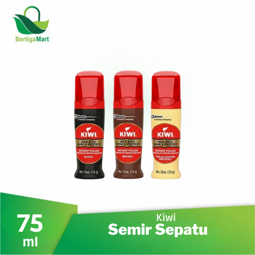 Jual KIWI Semir Sepatu Liquid Shine & Protect 75ml | Shopee Indonesia