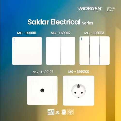 Jual MORGEN "Saklar MG-ES901 Electrical Series" IB Stop Kontak / Engkel ...