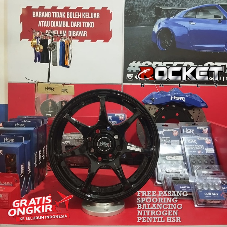 Jual Pelek Mobil Racing Ring 14 HSR SEBUNSUTA PCD 4X100/114,3 Bisa ...