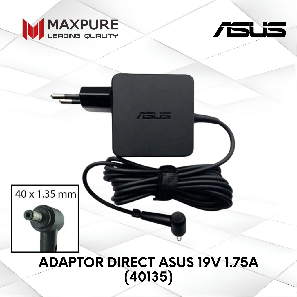 Jual Adaptor Square Asus 19V 1.75A 40x1.35mm/Charger asus ORIGINAL ...