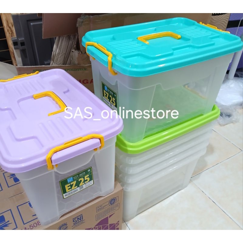 Jual EZY Box Container 25L/Box Serbaguna Transparant 25Liter/Tempat ...