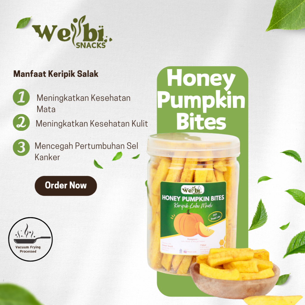 Jual Keripik Labu Madu Kering 100% Produk Lokal Cemilan Sehat Halal ...