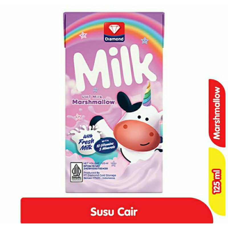 Jual Diamond Susu UHT Marshmallow 125 ml | Shopee Indonesia