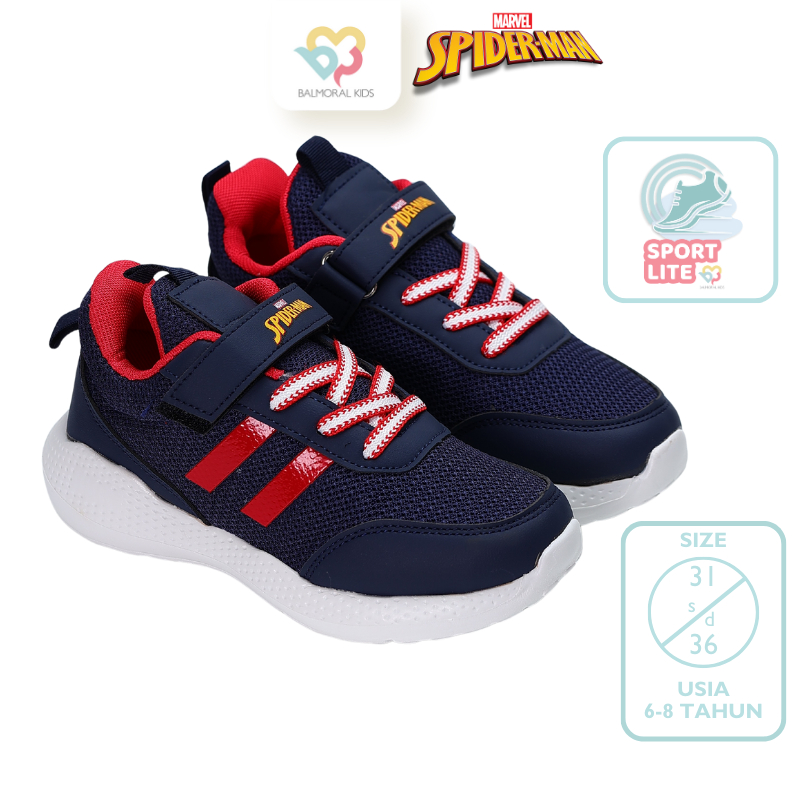 Jual Balmoral Kids Sepatu Sport Anak Laki - Laki Marvel Spiderman Usia ...
