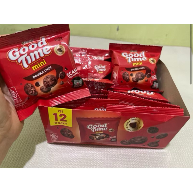 Jual Good Time Mini Double Choco – Biskuit Coklat Mini Isi 12 Pcs @18Gr ...