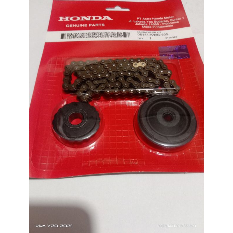 Jual rantai keteng set honda blade rantai keteng revo KWB absolute rantai kamprat blade | Shopee ...