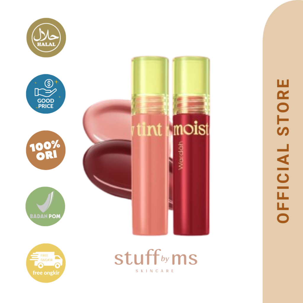 Jual Wardah Moist Dew Tint 3 g - Liptint yang Mengadung Oatmilk dan ...