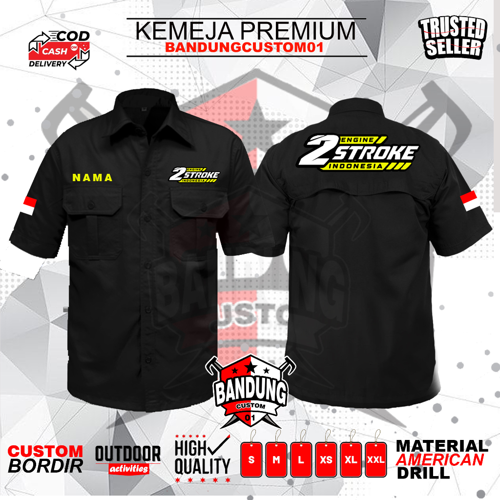 Jual KEMEJA TWO STROKE- KEMEJA 2STROKE - KEMEJA CLUB MOTOR - KEMEJA ...