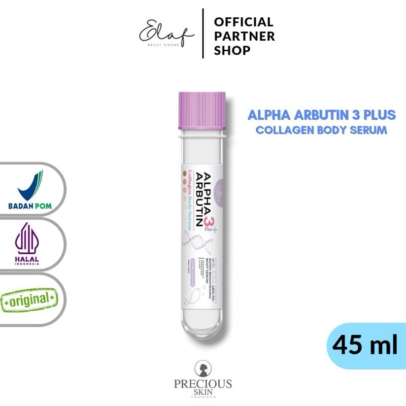 Jual ALPHA ARBUTIN 3 PLUS COLLAGEN BODY SERUM 45ml ORIGINAL PRECIOUS SKIN THAILAND BODY SERUM ...