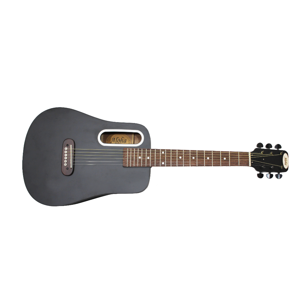 Jual Gitar Akustik Merk Aloha Original Tipe ALVM 3/4 BK Black Junior ...