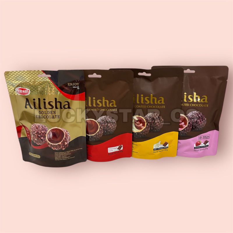 Jual MR SIF AILISHA COOKIE COATED CHOCOLATE / MILK CHOCOLATE ...