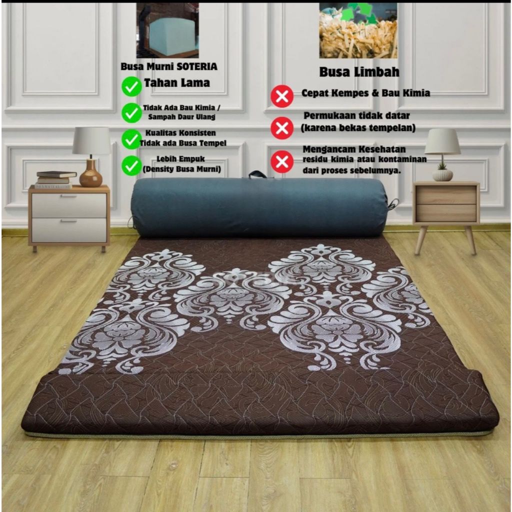 Jual Kasur lipat Portable / Matras Busa Premium Anti Kempes / Travel ...