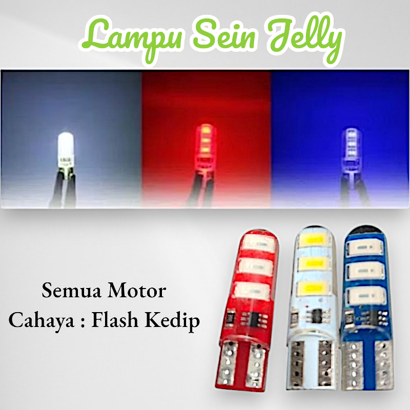 Jual Lampu Senja / Lampu Kota T10 LED Flash Sen / Sein Jelly Flash ...