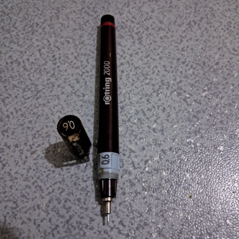 Jual Langka Rotring 2000 Isograph 0.6 rapido jerman pulpen gambar ...