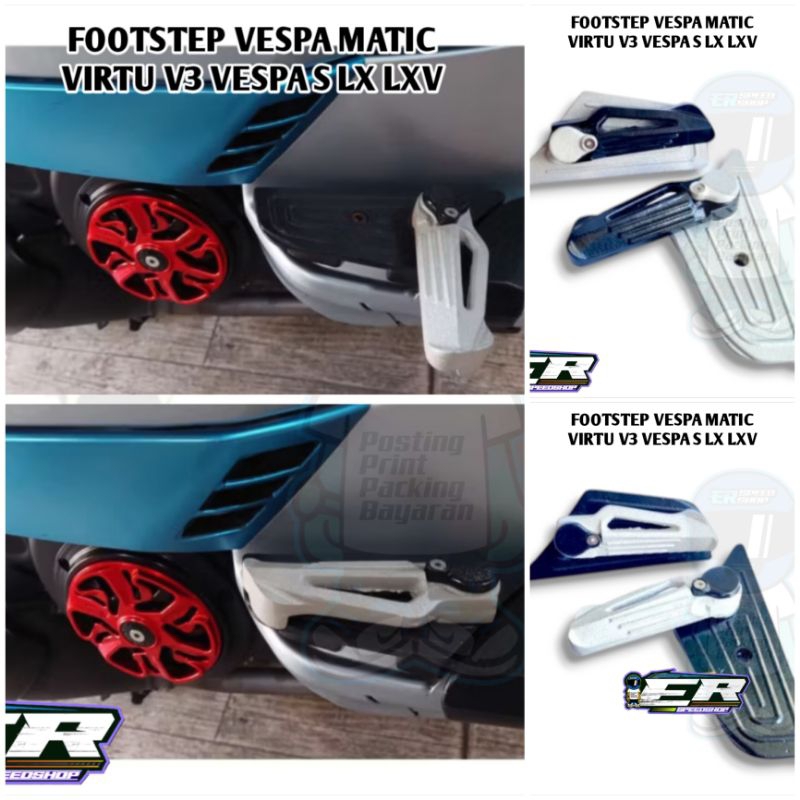 Jual Footstep Vespa matic Virtu V3 Vespa S LX LXV Step bostep bastep ...
