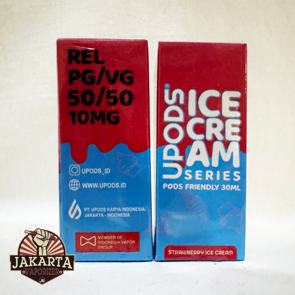 Jual PODS UPODS ICE CREAM STRAWBERRY ICE CREAM SALTNIC PODS FRIENDLY ...