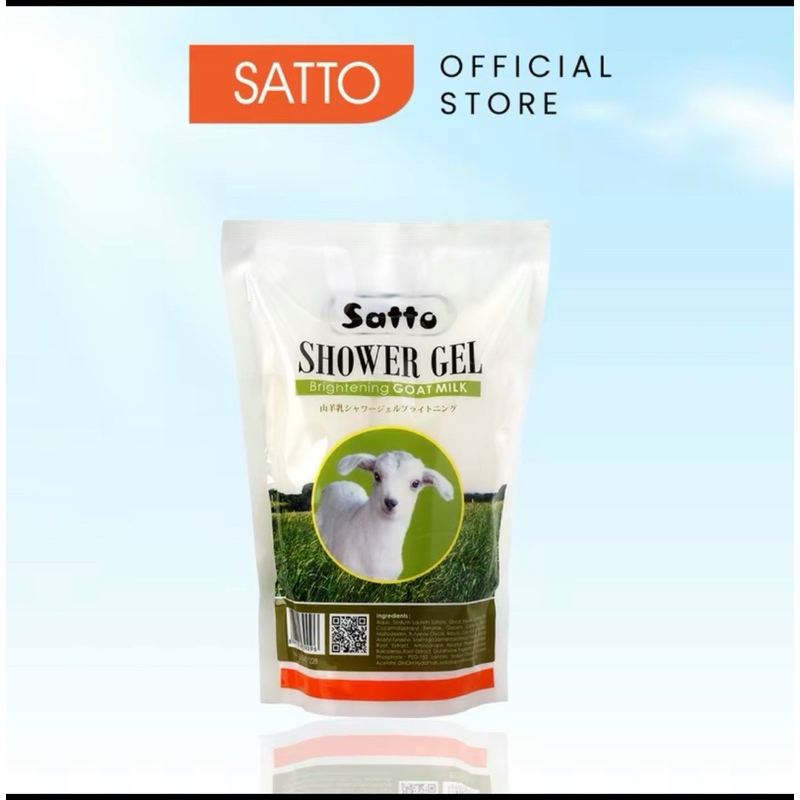 Jual SATTO SHOWER GEL GOAT MILK REFILL 500ml | Shopee Indonesia