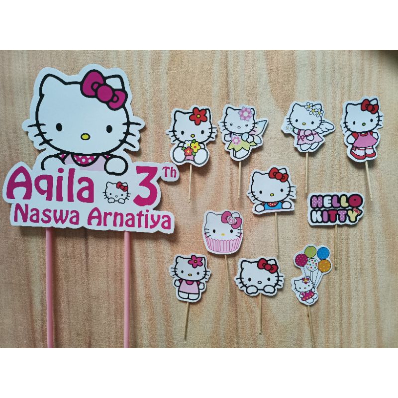 Jual topper ultah , topper kue ulang tahun , semua kartun bisa | Shopee ...