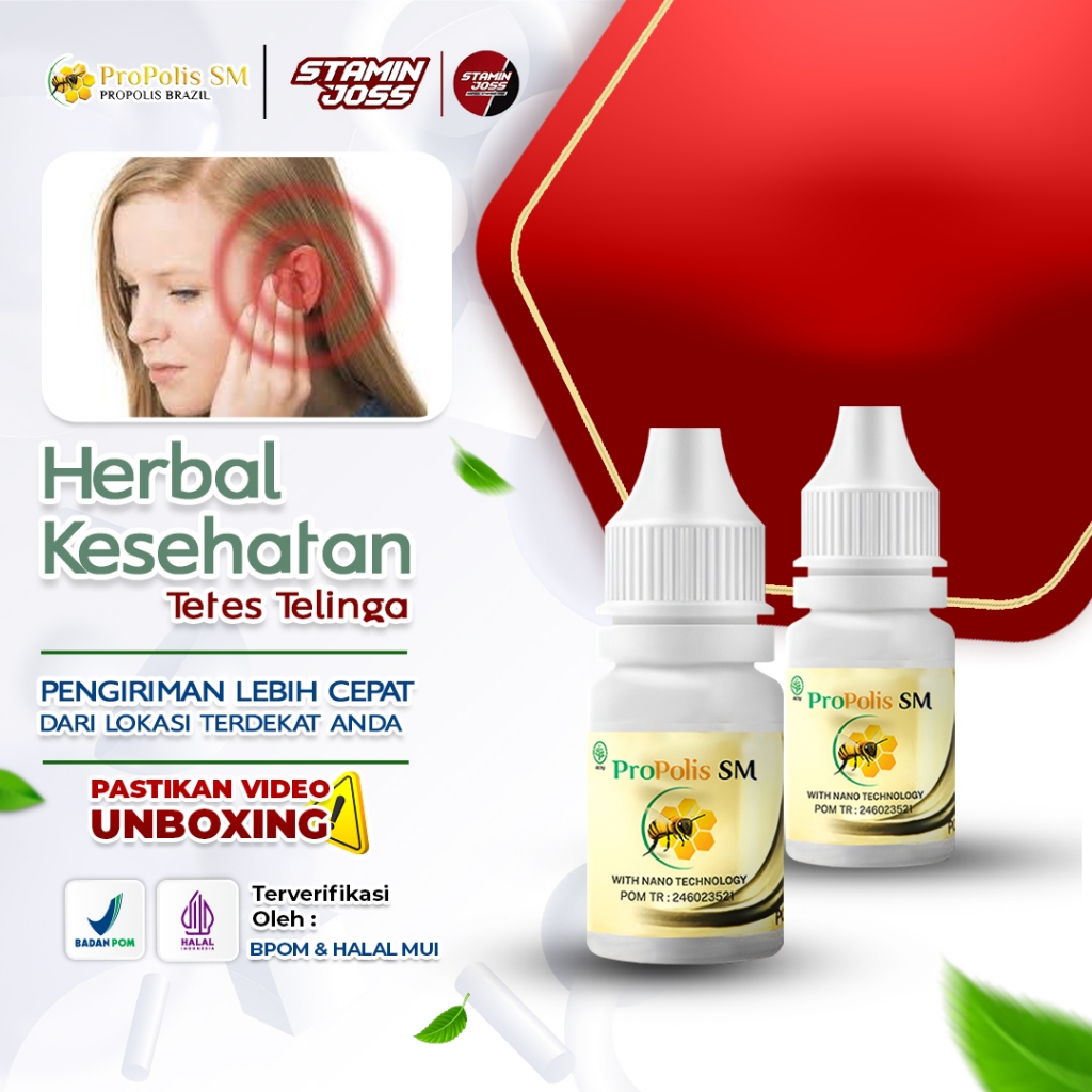 Jual Obat Tetes Telinga Berair Congek Bernanah Bau Budeg Berdengung ...