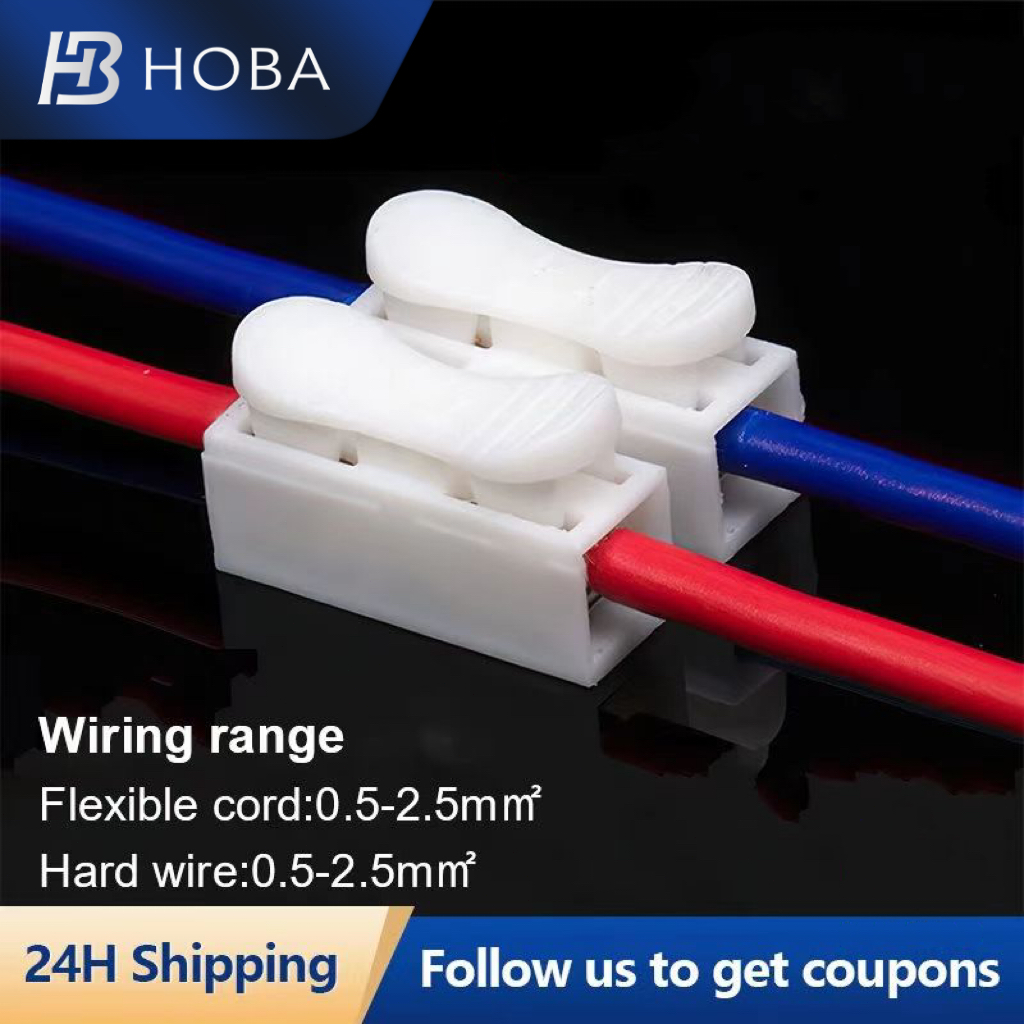 Jual 50PCS Konektor Kabel Terminal Pengkabelan Cepat CH-2 Klip Splice ...