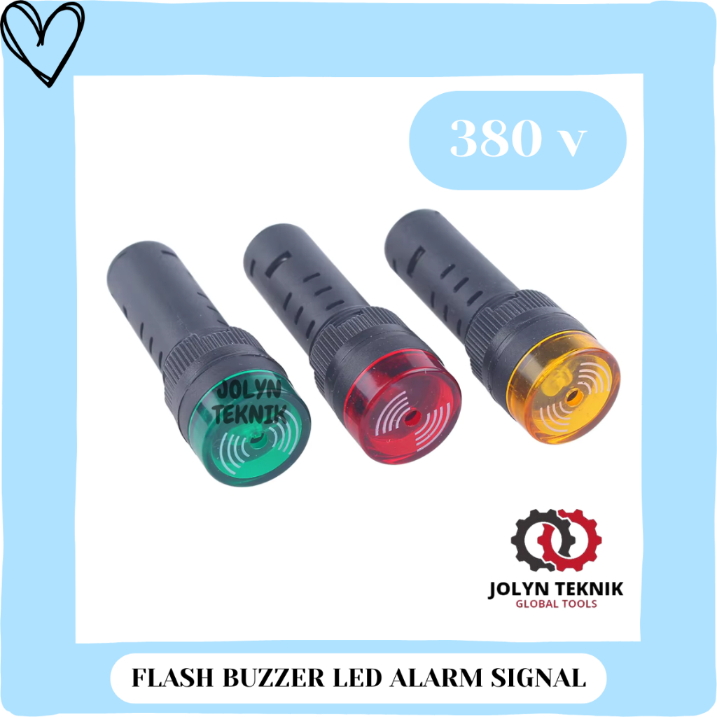 Jual FLASH BUZZER LED ALARM SIGNAL BEEPER AC AD16-22 SM 380V | Shopee ...