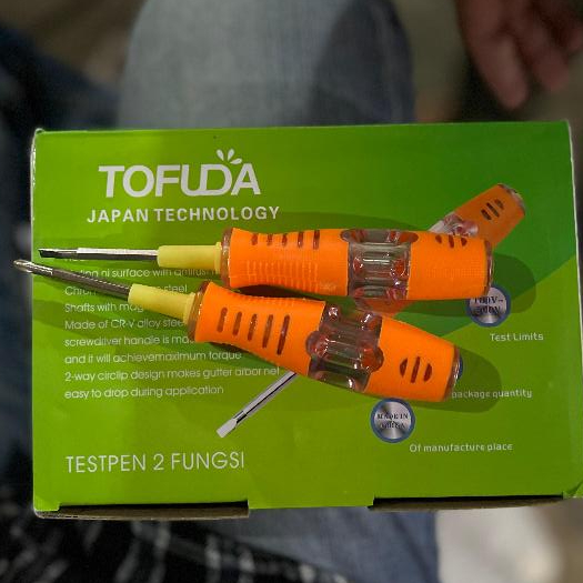 Jual Tofuda Tespen Listrik-Obeng Tespen Bolak balik 2 Way Tofuda Gagang ...