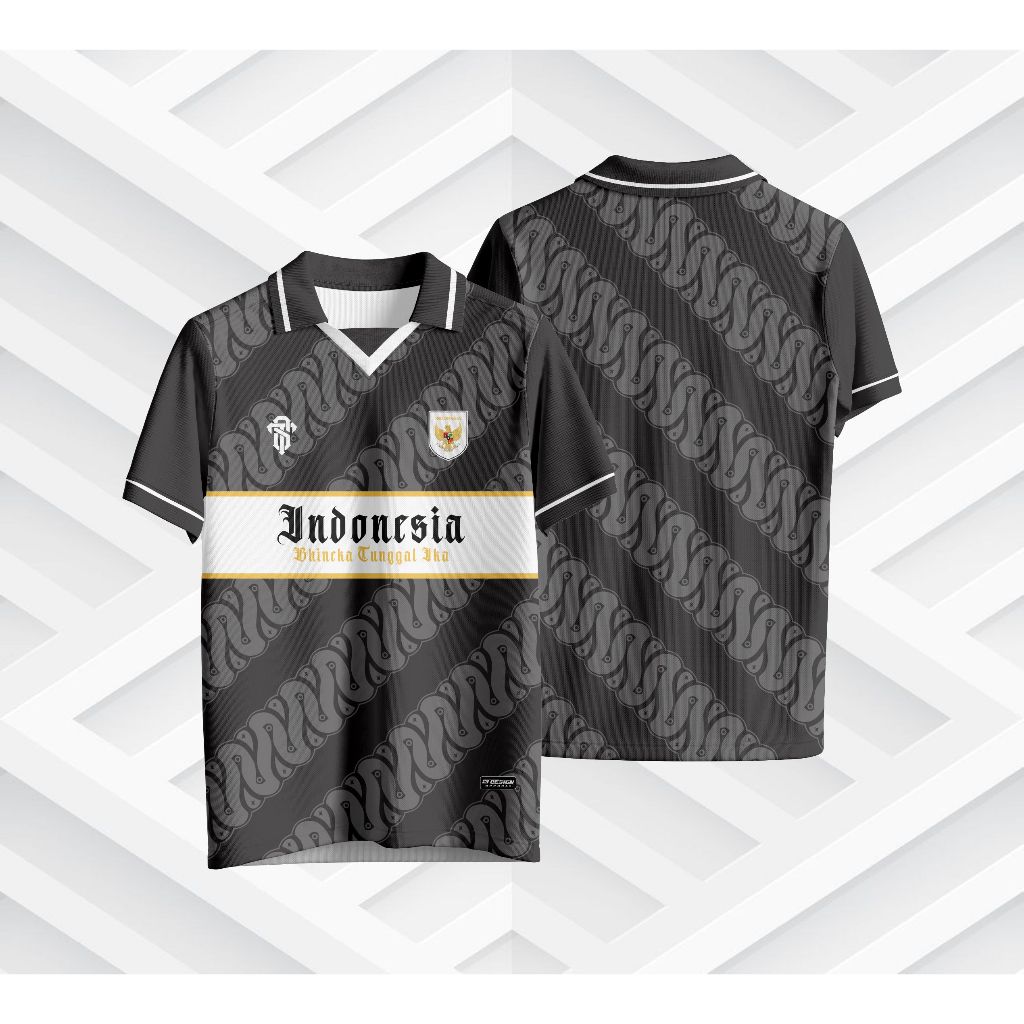 Jual SIXTEEN // JERSEY INDONESIA // RETRO // CASUAL // VINTAGE // HITAM ...