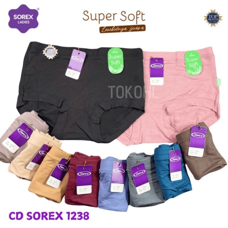 Jual Isi 3 PCS, 6 PCS, 12 PCS CD Sorex 1238 Basic Celana Dalam Wanita Super Soft | Shopee Indonesia