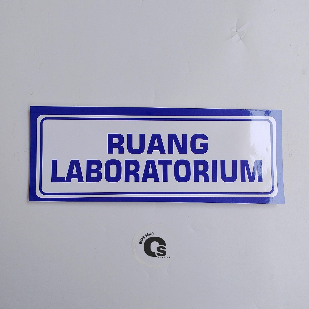 Jual Stiker Ruang Laboratorium - Ruang Lab - Stiker Sekolah | Shopee ...