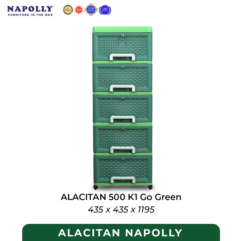 Jual Lemari Pakaian Plastik Napolly / Lemari Anak ALACITAN-500 K1 ...