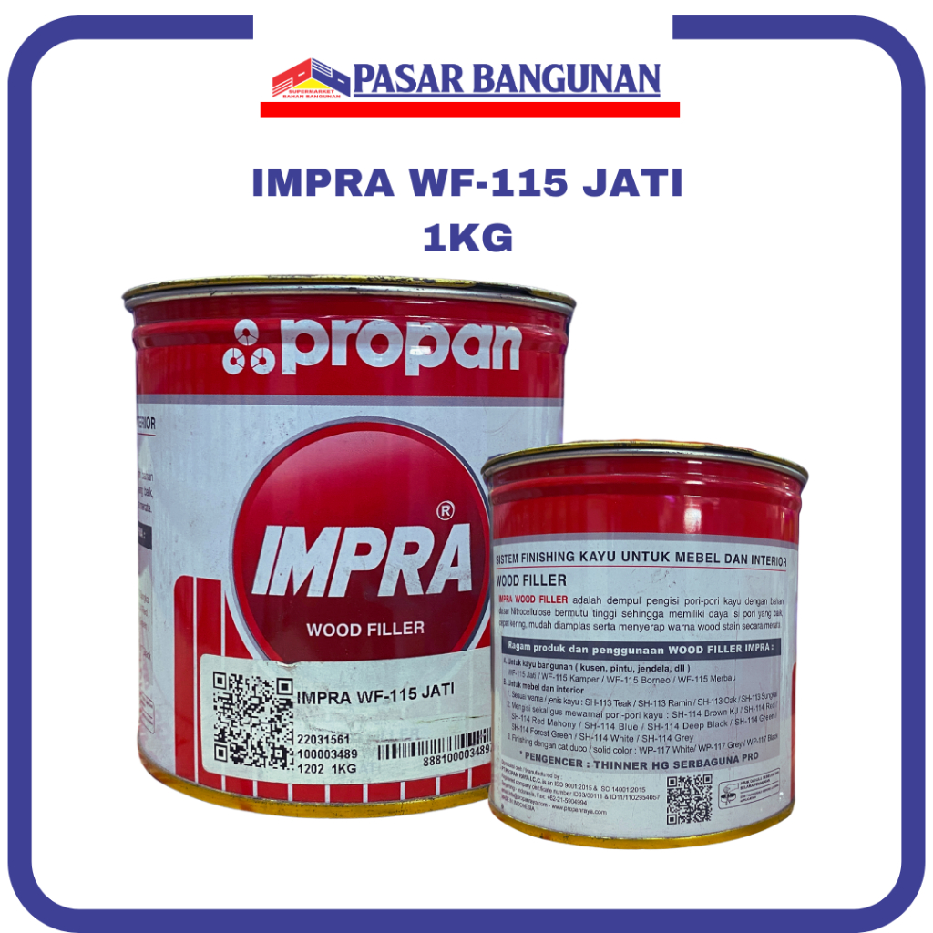 Jual IMPRA WF-115 JATI 1KG UNTUK KAYU | Shopee Indonesia