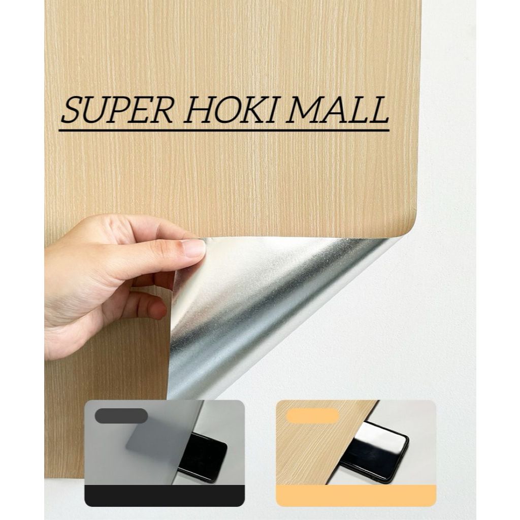 Jual RB SH - Wallpaper Dapur Motif Kayu - Sticker Dapur - Wallpaper ...