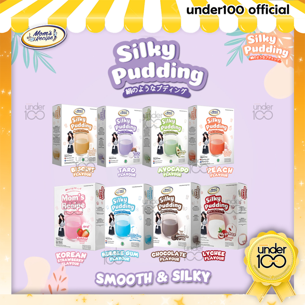 Jual Under100 Mom's Recipe Silky Pudding Box 155g Puyo Puding Susu ...