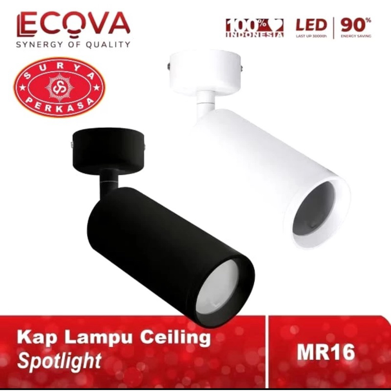 Jual KAP LAMPU CEILING SPOTLIGHT ECOVA GARANSI 2 TAHUN,LAMPU RUMAH ...