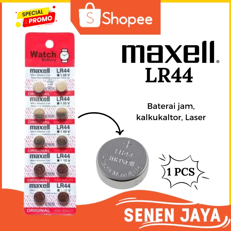 Jual COD!! Baterai Kalkulator Maxell Casio Citizern Kancing LR44 ...