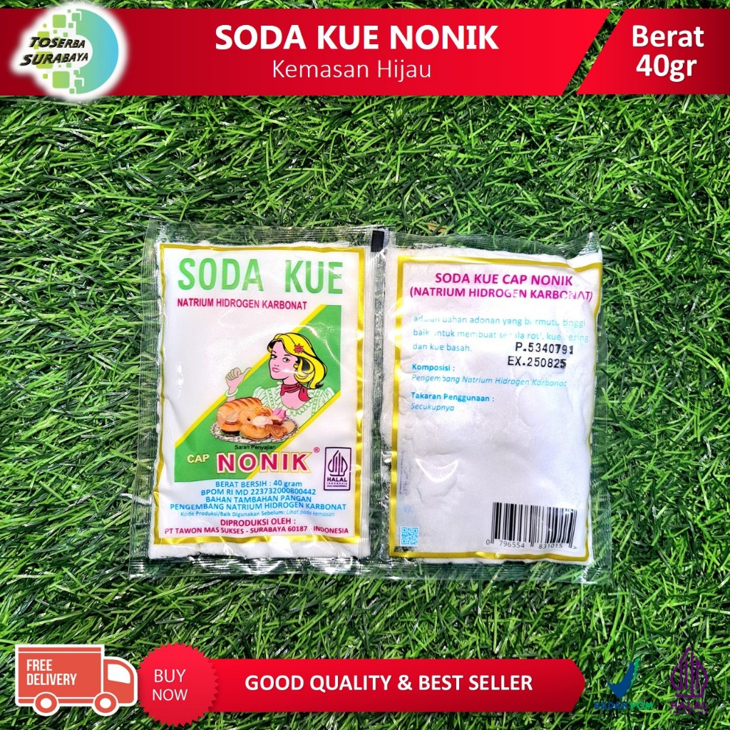 Jual Soda Kue Cap Nonik 40gr (Kemasan Hijau) | Shopee Indonesia