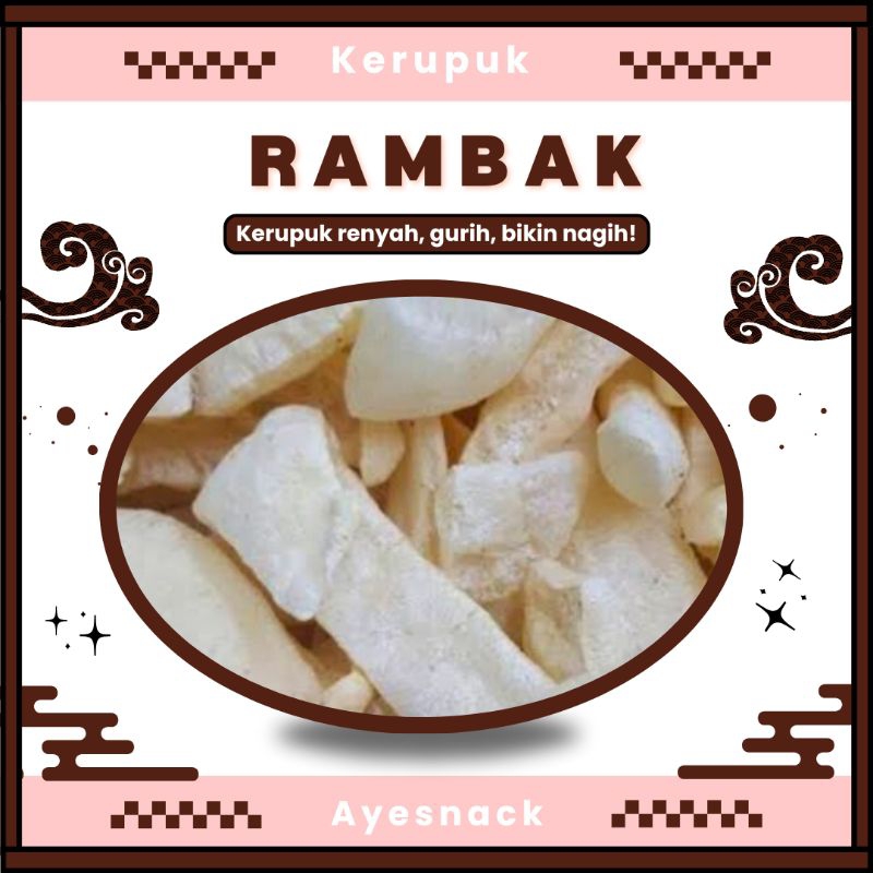 Jual Kerupuk rambak/kerupuk/makanan ringan/kerupuk kulit sapi/keripik ...