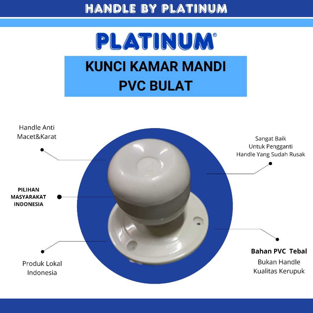 Jual Handle Bulat Pintu PVC (BULAT) | Shopee Indonesia