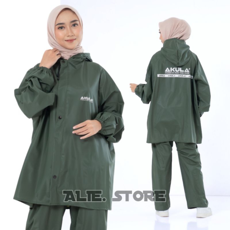 Jual Jas Hujan AKULA Pria Wanita Dewasa Bahan Tebal Kuat Elastis ANTI REMBES | Shopee Indonesia
